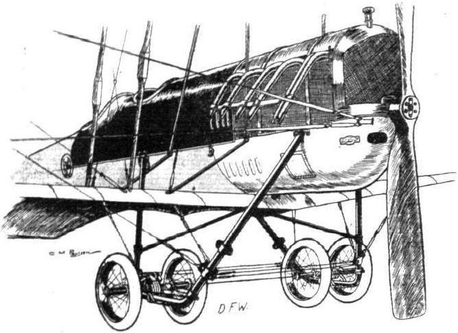 DFW Mars biplane